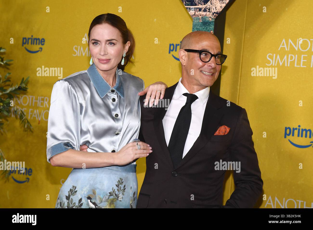 New York, USA. 27th Apr, 2025. (L-R) Emily Blunt and Stanley Tucci ...