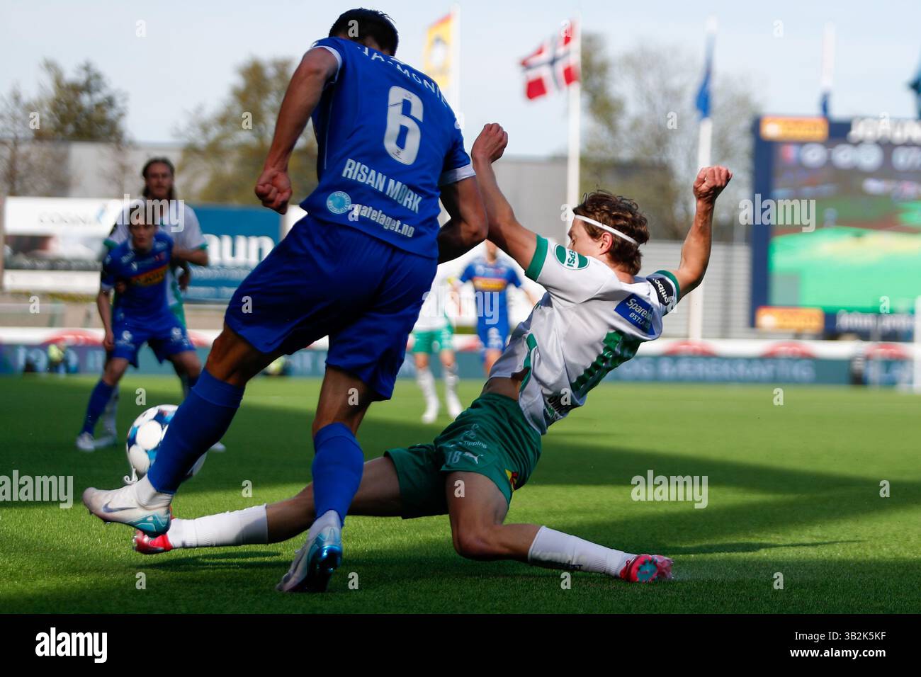 SANDEFJORD, NORWAY - APRIL 27th 2025: Eliteserien match between ...