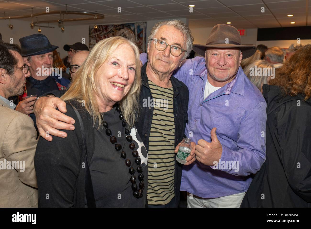 Guest, Steve Joester and guest attends Photographer and Artist Steve ...