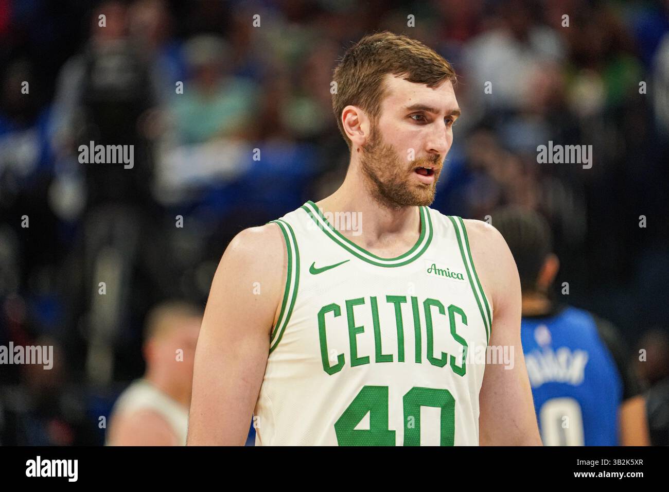 Orlando, Florida, USA, April 27, 2025, Boston Celtics center Luke ...
