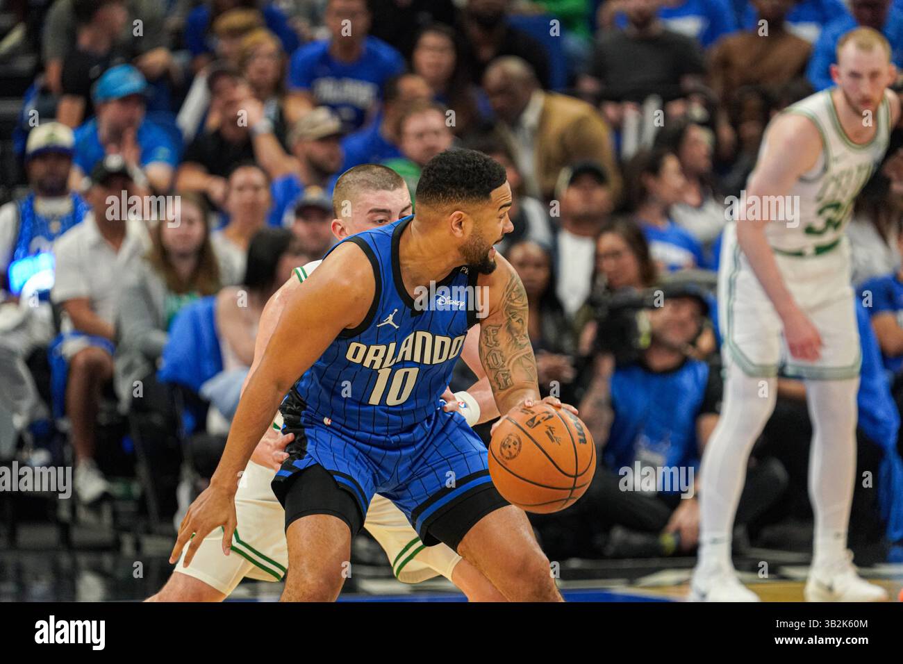 Orlando, Florida, USA, April 27, 2025, Orlando Magic player Cory Joseph ...