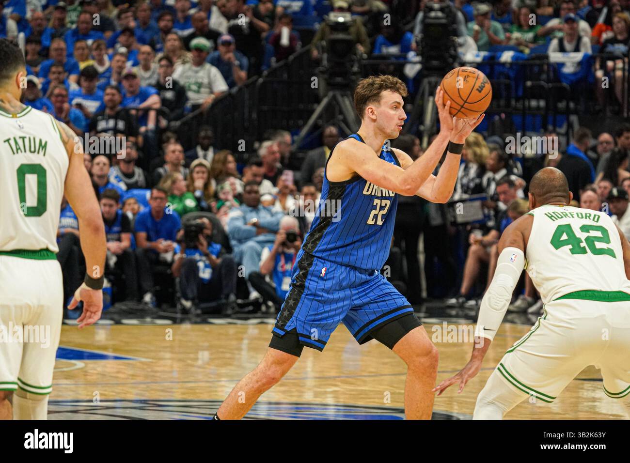 Orlando, Florida, USA, April 27, 2025, Orlando Magic forward Franz ...