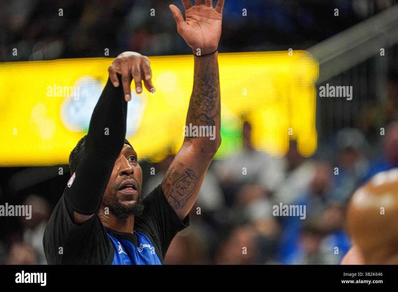 Orlando, Florida, USA, April 27, 2025, Orlando Magic guard Kentavious ...