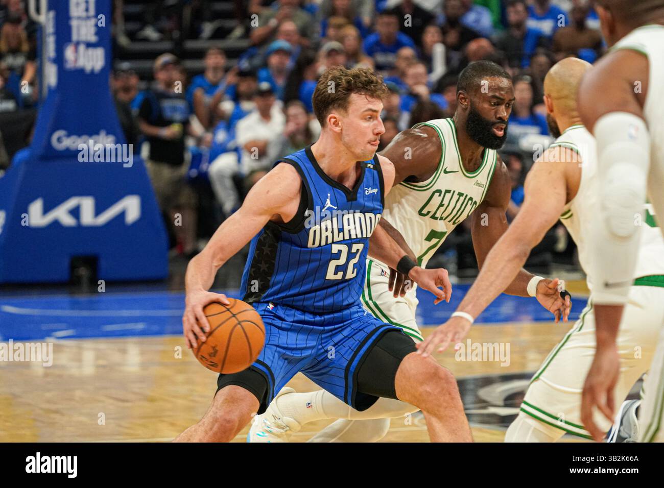 Orlando, Florida, USA, April 27, 2025, Orlando Magic forward Franz ...