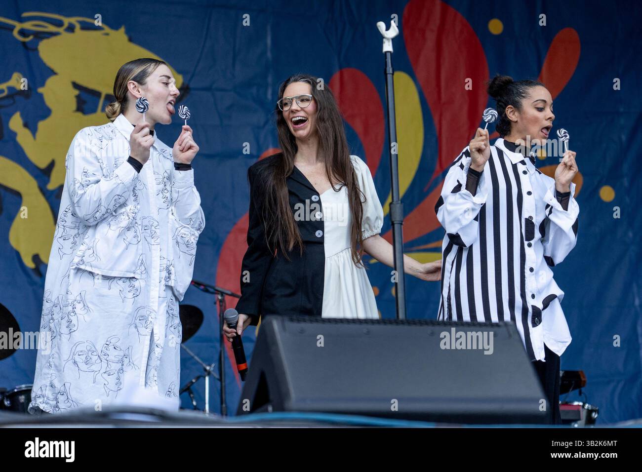 Boyfriend performs during the first weekend of the New Orleans Jazz ...
