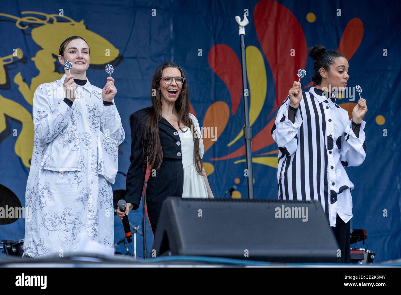 Boyfriend performs during the first weekend of the New Orleans Jazz ...