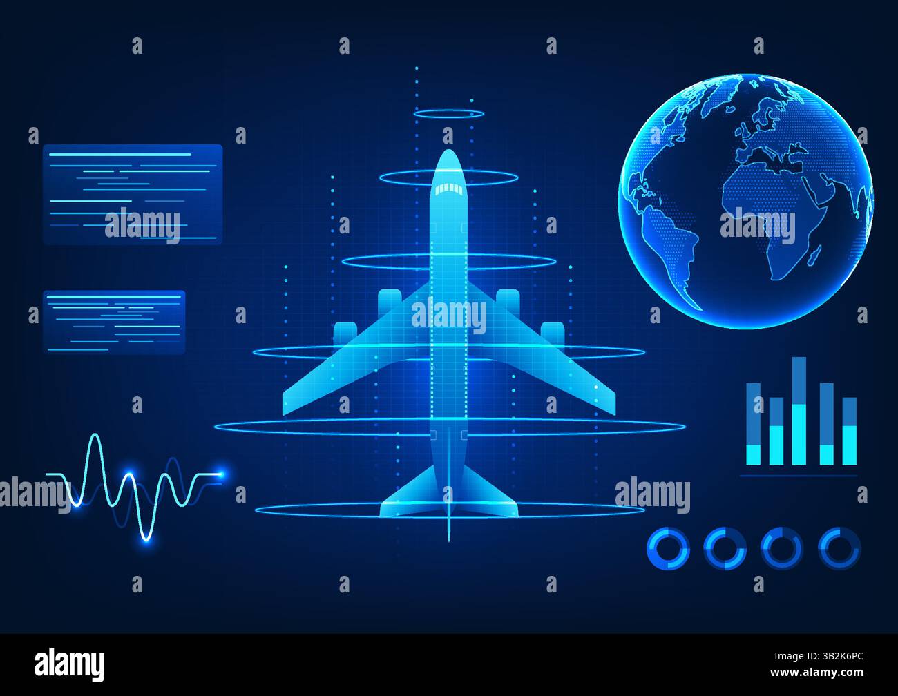 Air Connectivity Stock Vector Images Alamy