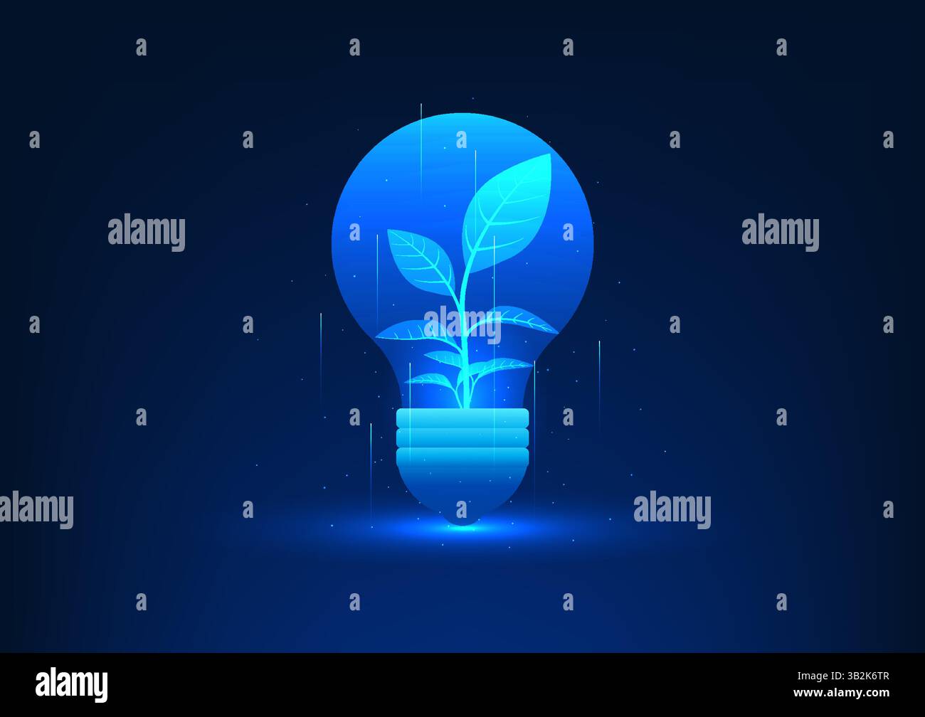 Bulb light financial technology Stock Vector Images - Alamy