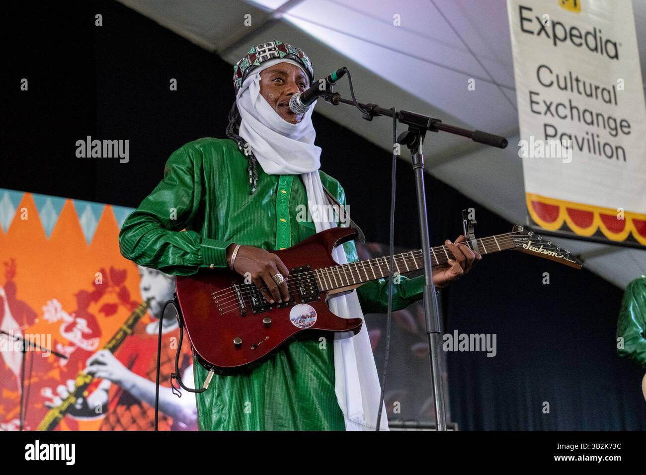Moussa "Abindi" Ibra of Etran de L'Air of Niger performs during the ...