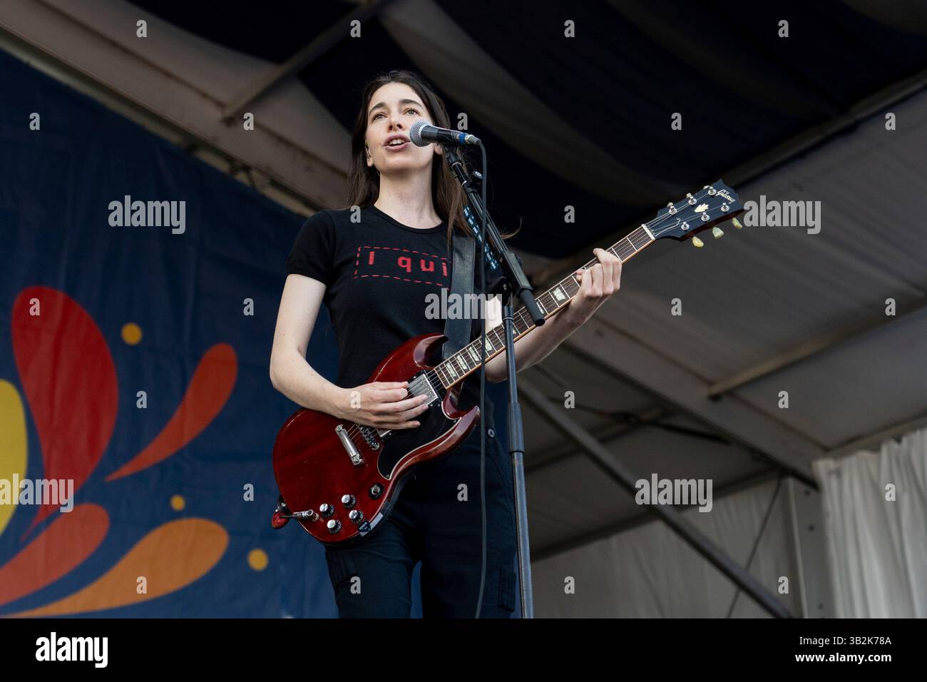 Danielle Haim of HAIM performs during the first weekend of the New ...