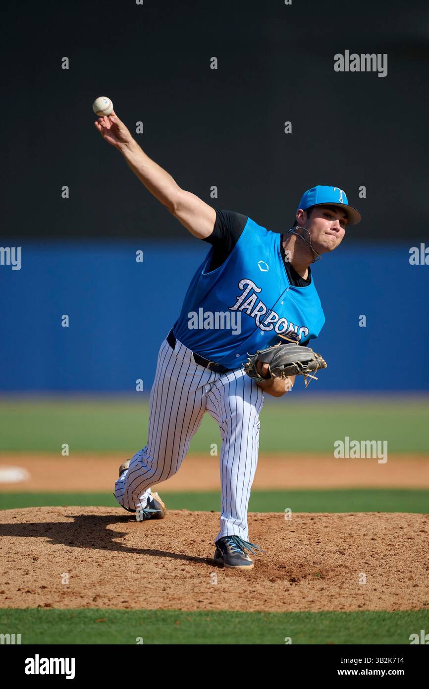 Tampa Tarpons pitcher Cade Austin (36) delivers a pitch during an MiLB ...