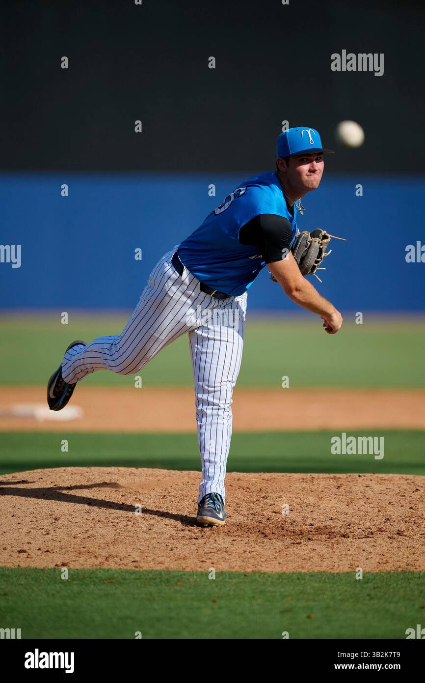 Tampa Tarpons pitcher Cade Austin (36) delivers a pitch during an MiLB ...