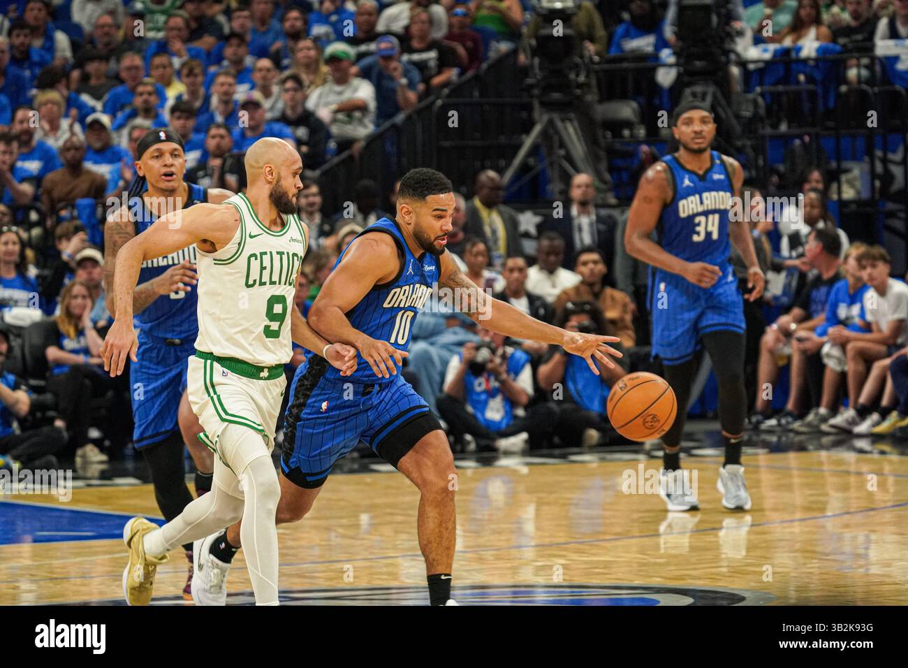 Orlando, Florida, USA, April 27, 2025, Orlando Magic guard Cory Joseph ...