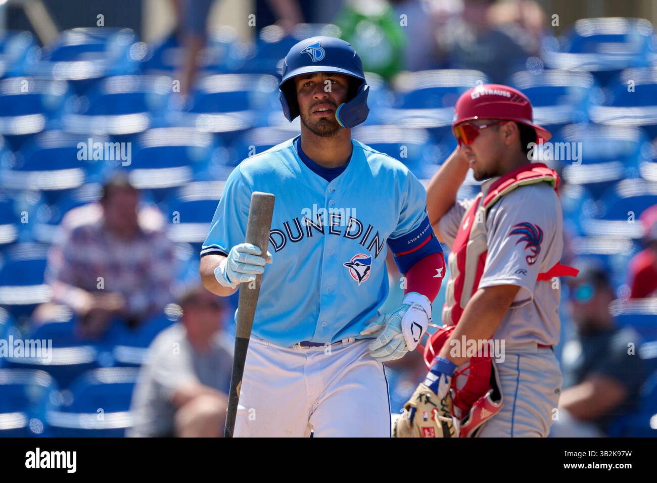 Dunedin Blue Jays Alexis Hernandez (11) bats during an MiLB Florida ...