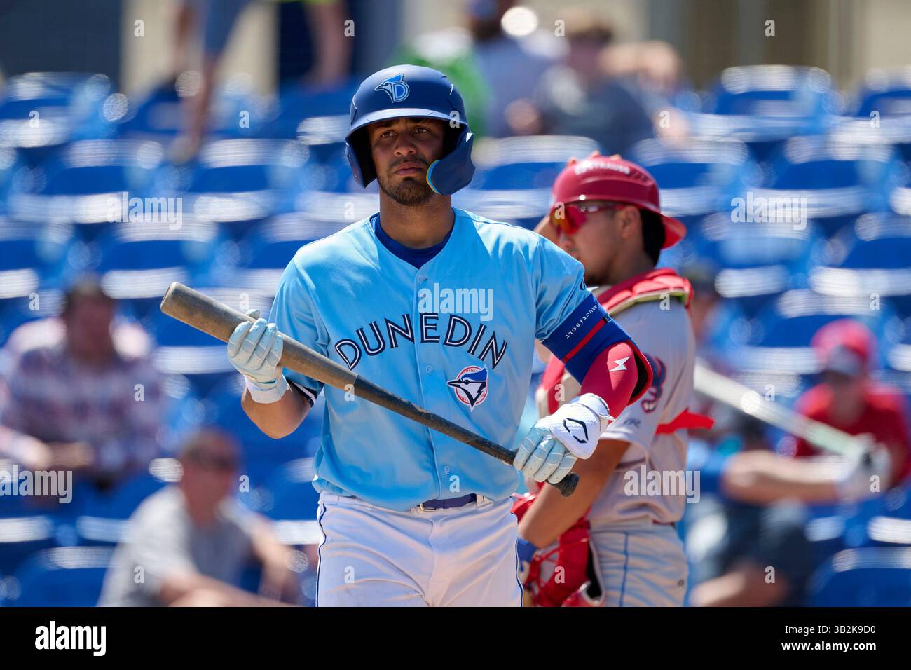Dunedin Blue Jays Alexis Hernandez (11) bats during an MiLB Florida ...