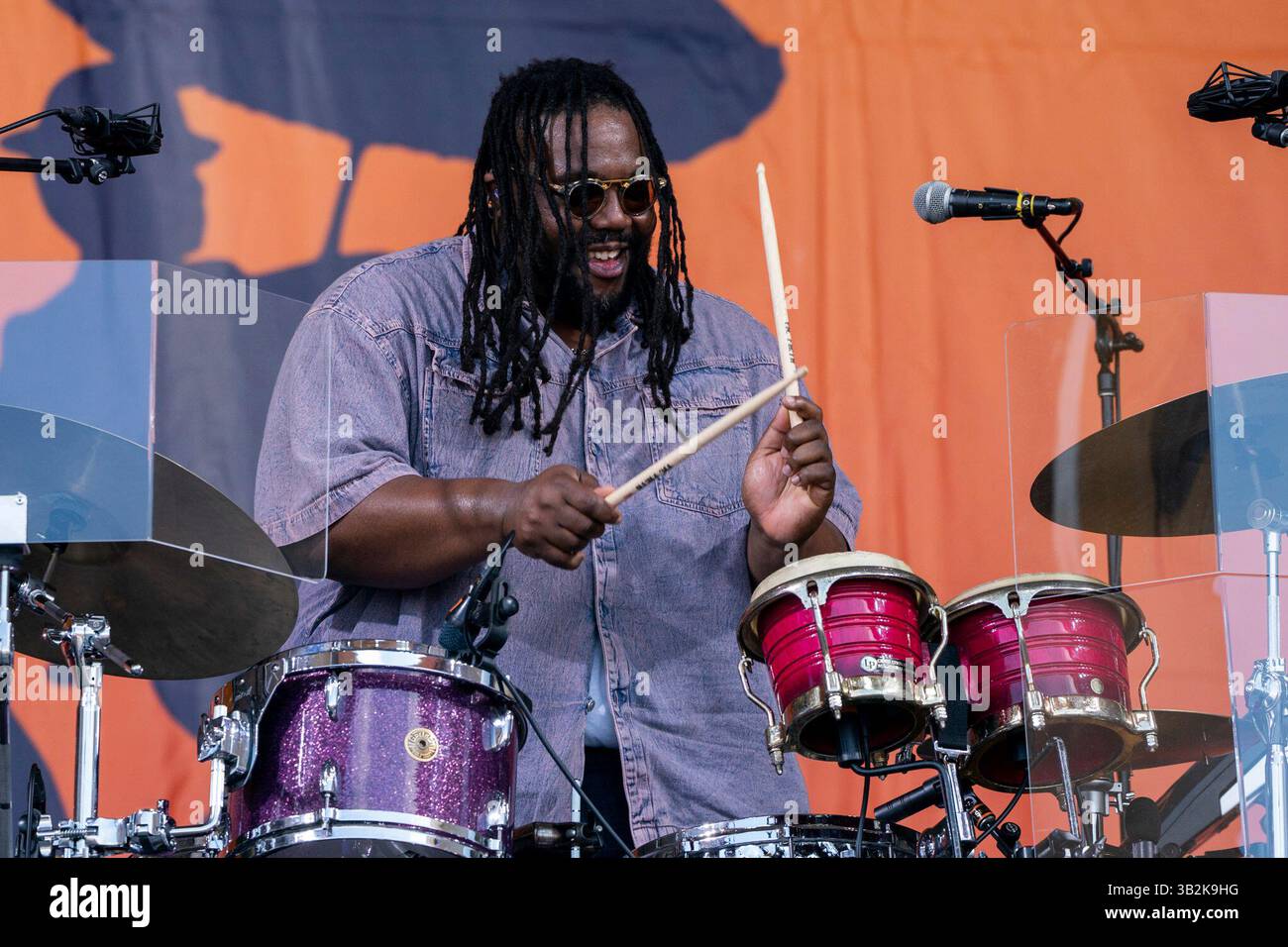 PJ Howard of The Revivalists performs during the first weekend of the ...