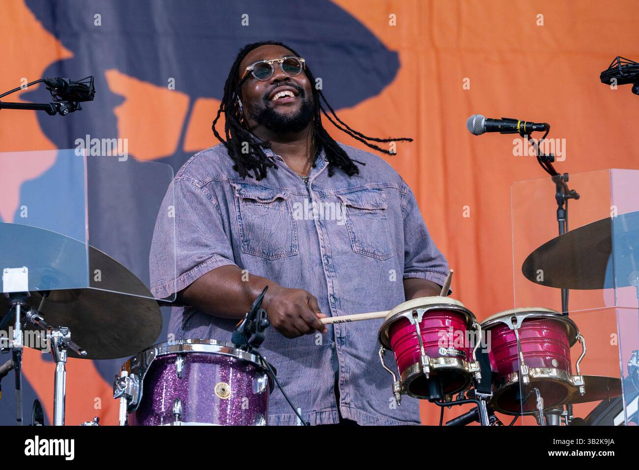 PJ Howard of The Revivalists performs during the first weekend of the ...