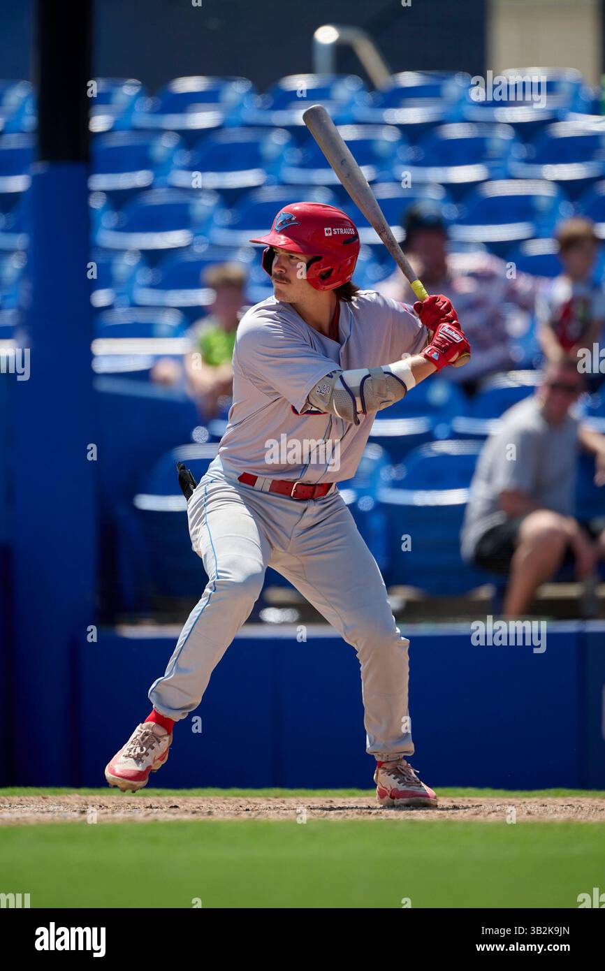 Clearwater Threshers Brady Day (10) bats during an MiLB Florida State ...