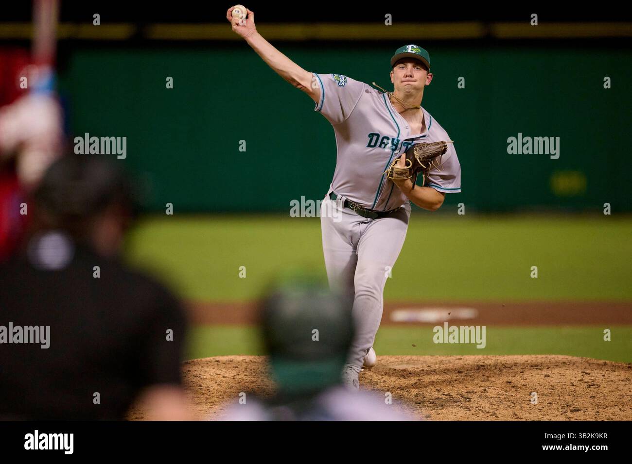 Daytona Tortugas pitcher Drew Pestka (34) delivers a pitch during an ...