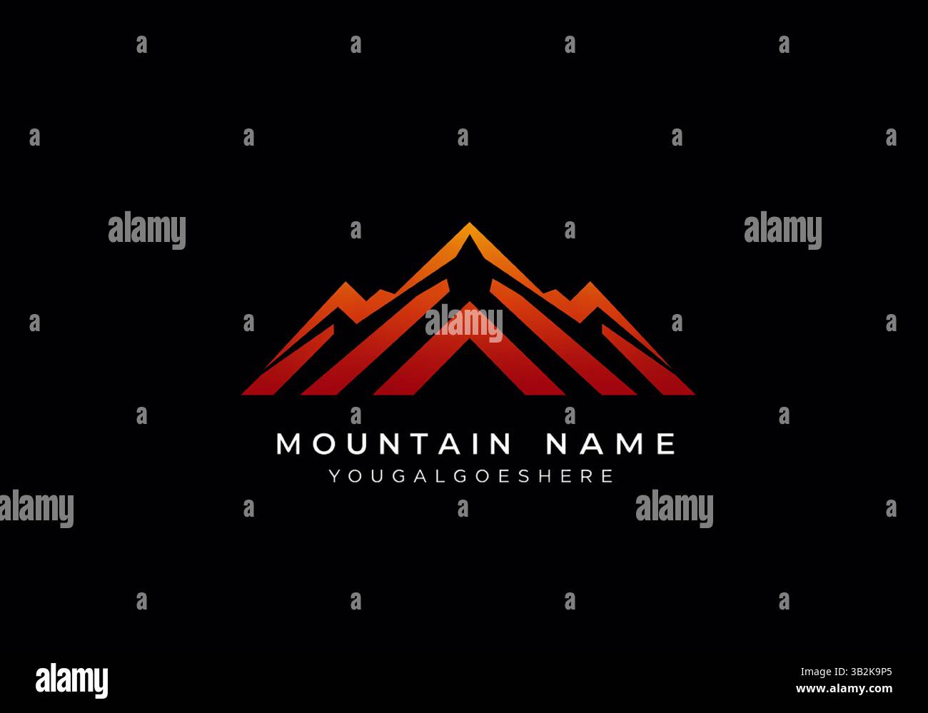 Mountain themed branding hi-res stock photography and images - Alamy