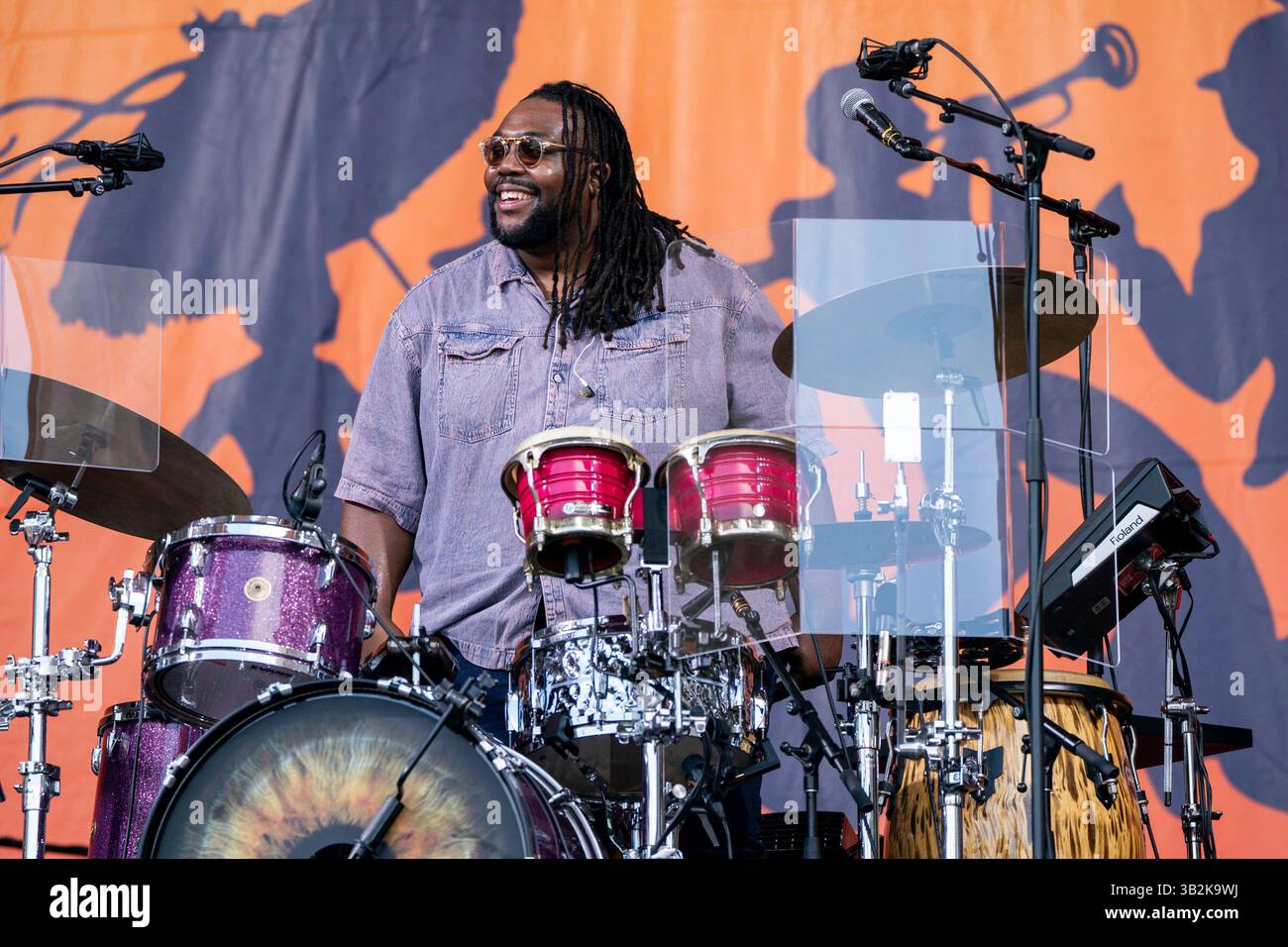 PJ Howard of The Revivalists performs during the first weekend of the ...