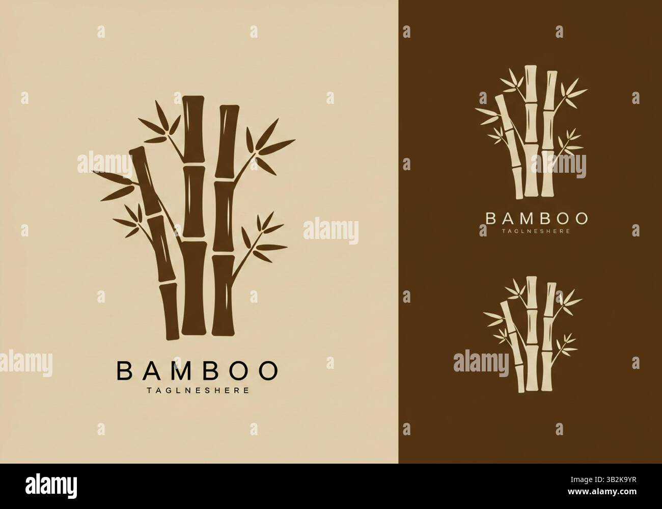 Aesthetic bamboo illustration hi-res stock photography and images - Alamy