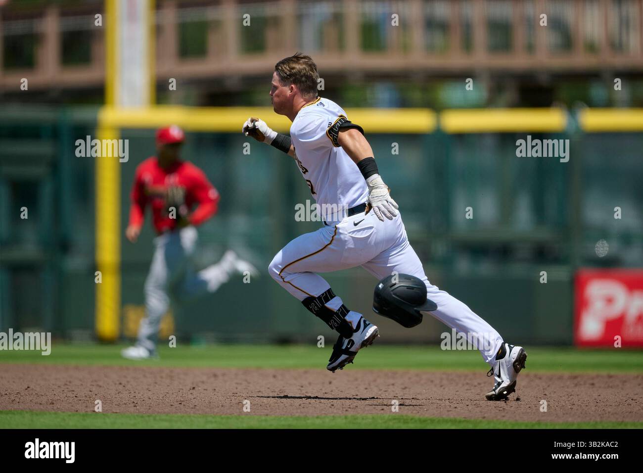 Bradenton Marauders Derek Berg (12) running the bases after hitting a ...