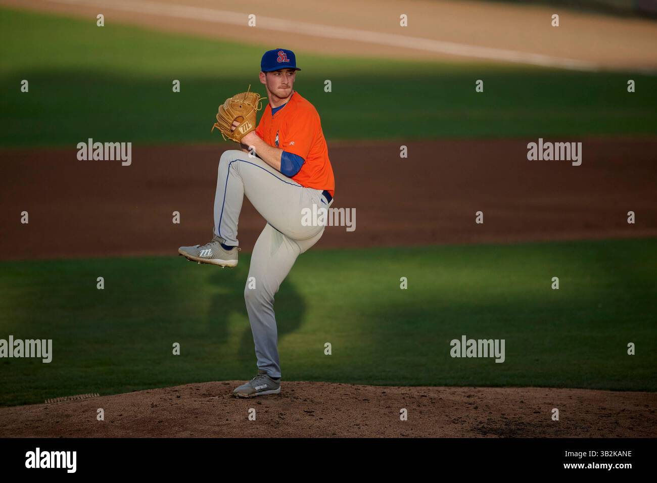 St. Lucie Mets pitcher Nate Dohm (3) delivers a pitch during an MiLB ...