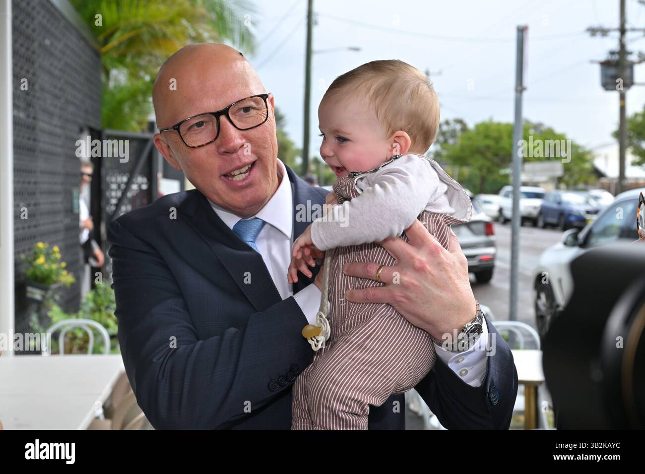 Marks Point, Australia. 28th Apr, 2025. Leader of the Opposition Peter ...