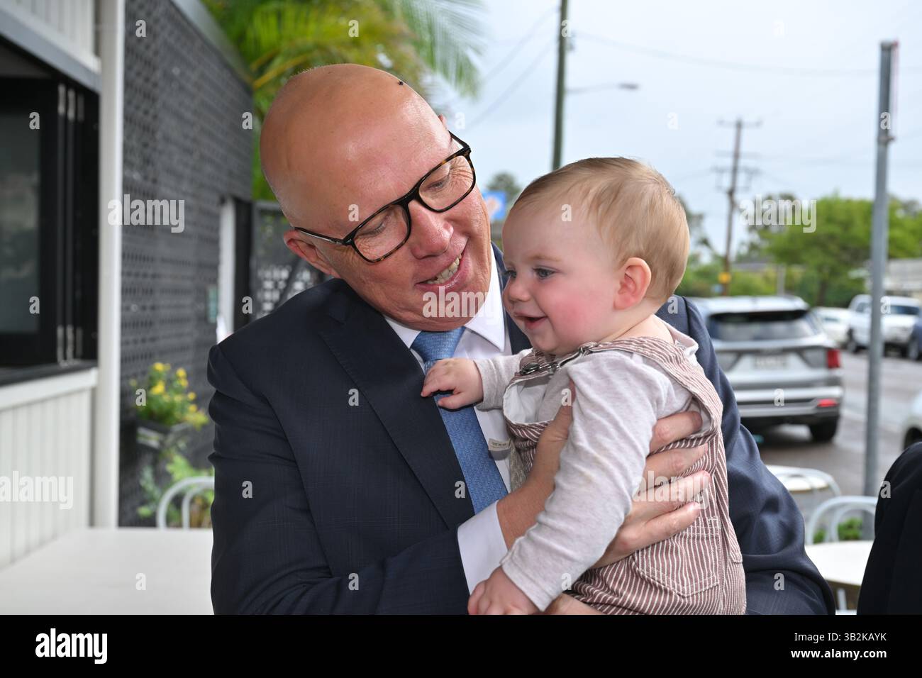 Leader of the Opposition Peter Dutton holds Liberal candidate for ...