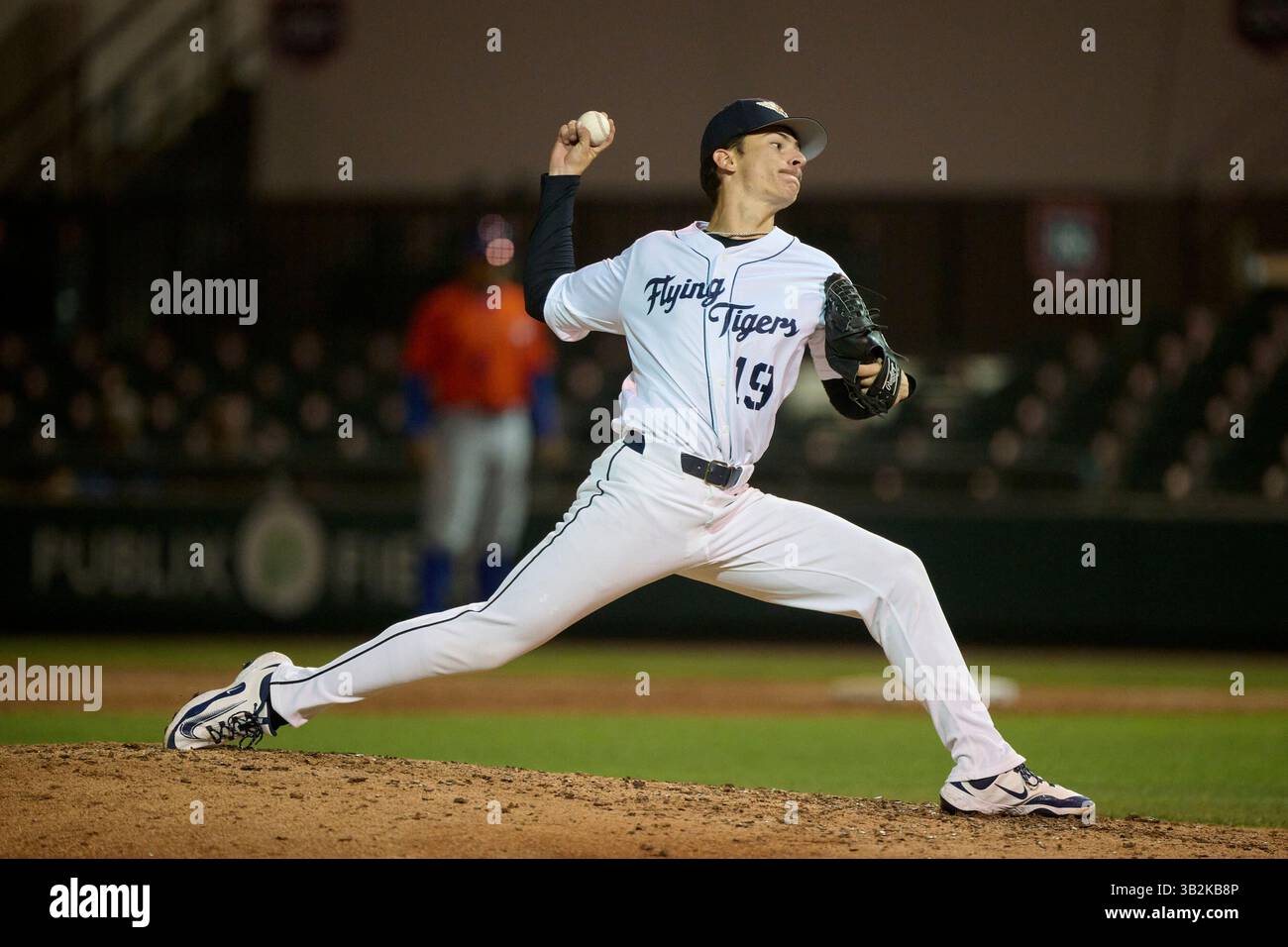 Lakeland Flying Tigers pitcher Lucas Elissalt (19) delivers a pitch ...