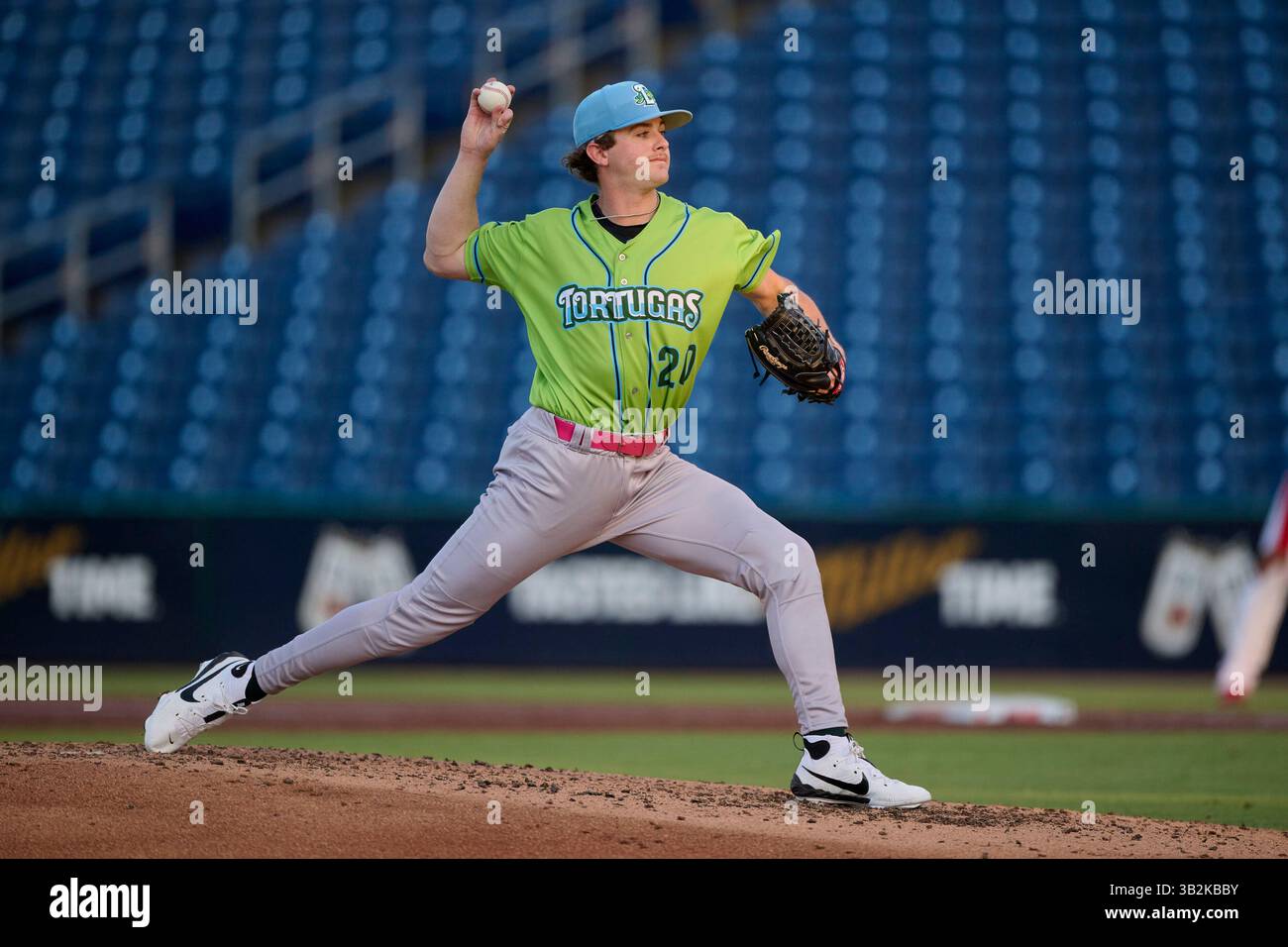 Daytona Tortugas pitcher Ty Floyd (20) delivers a pitch during an MiLB ...