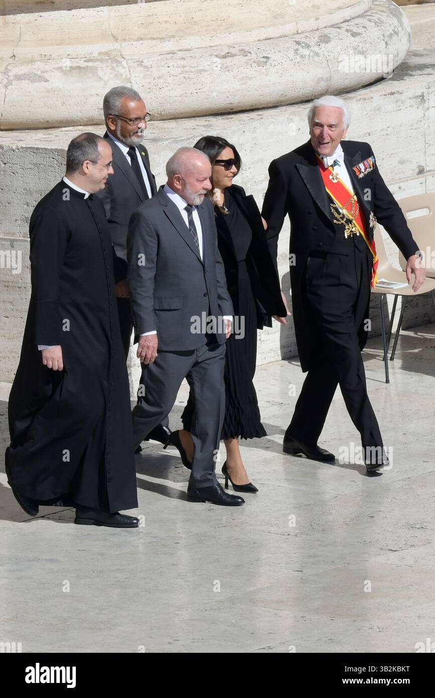 Vatican, Vatican. 26th Apr, 2025. Brazilian President Lula Da Silva ...
