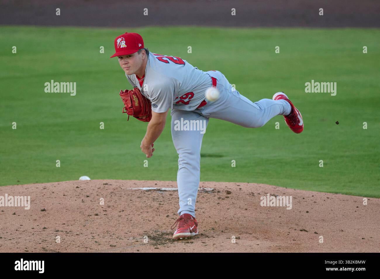 Palm Beach Cardinals pitcher Braden Davis (29) delivers a pitch during ...