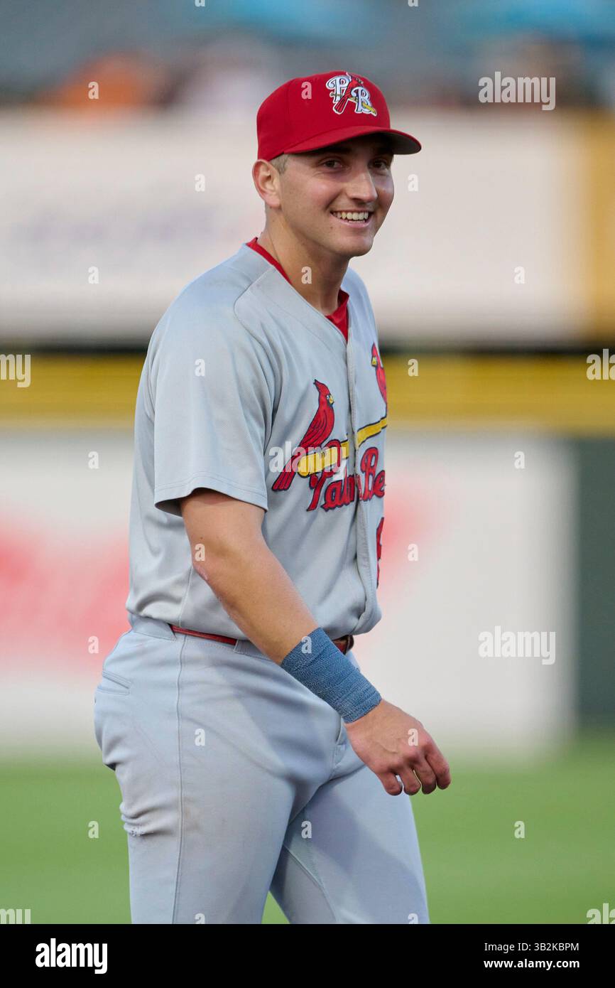 Palm Beach Cardinals third baseman Cade McGee (8) during an MiLB ...