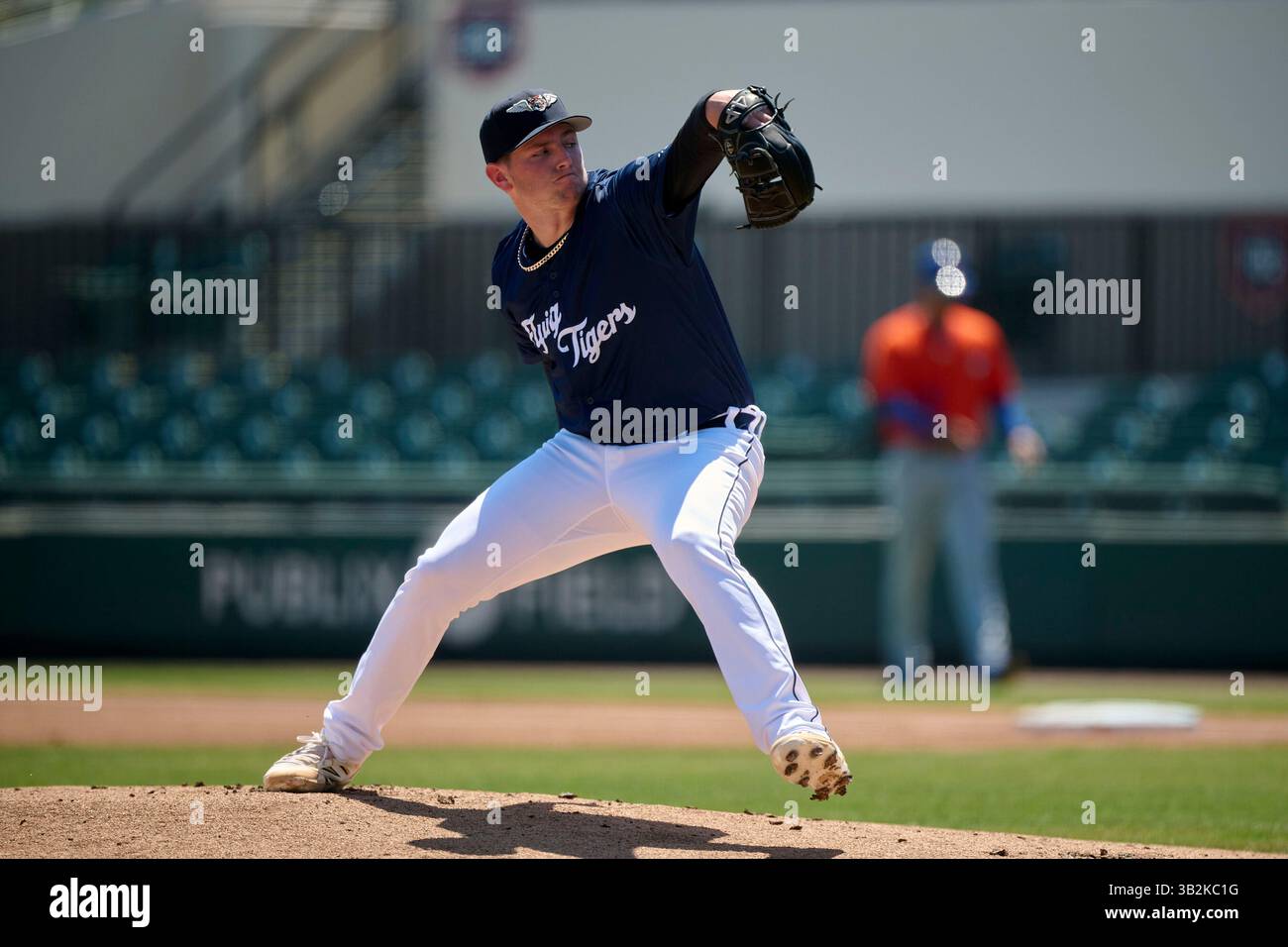 Lakeland Flying Tigers pitcher Hayden Minton (36) delivers a pitch ...