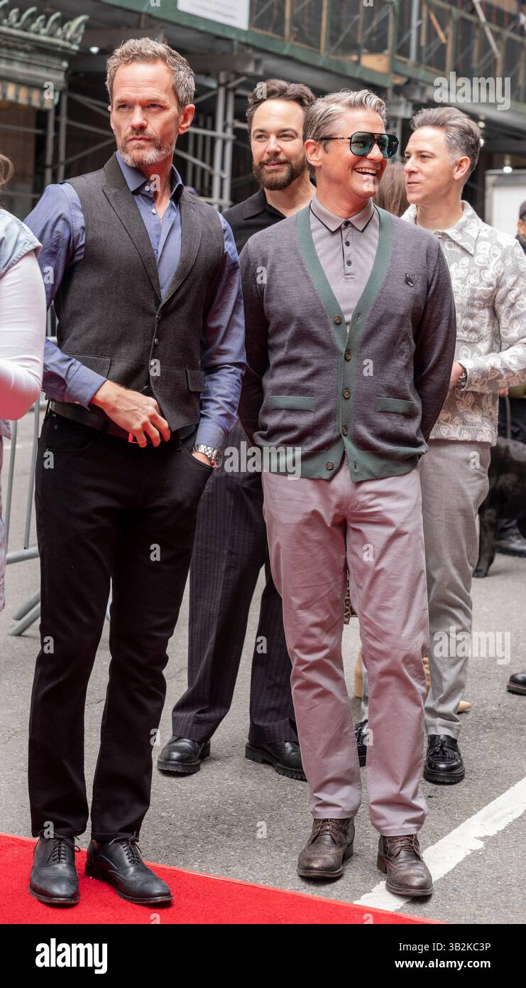 New York, NY, April 27, 2025: David Burtka, Neil Patrick Harris, Jim ...