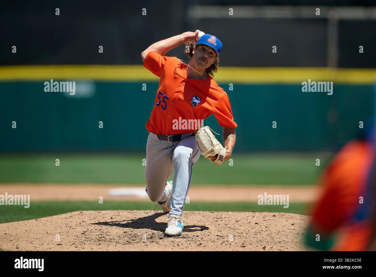 St. Lucie Mets pitcher Will Watson (55) delivers a pitch during an MiLB ...