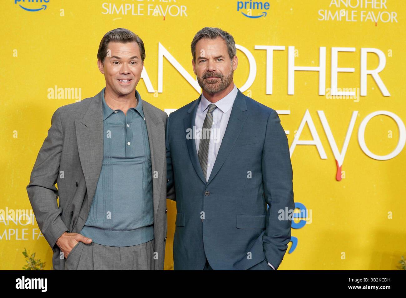 Ny. 27th Apr, 2025. Andrew Rannells, Tuc Watkins at arrivals for ...