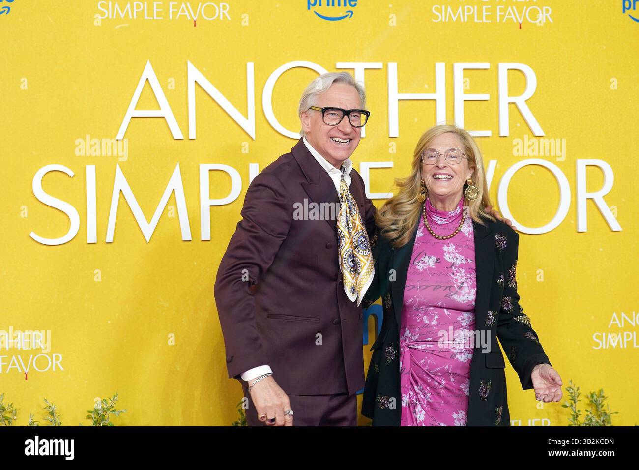 Ny. 27th Apr, 2025. Paul Feig, Laurie Feig at arrivals for ANOTHER SIMPLE FAVOR Premiere, Jazz ...