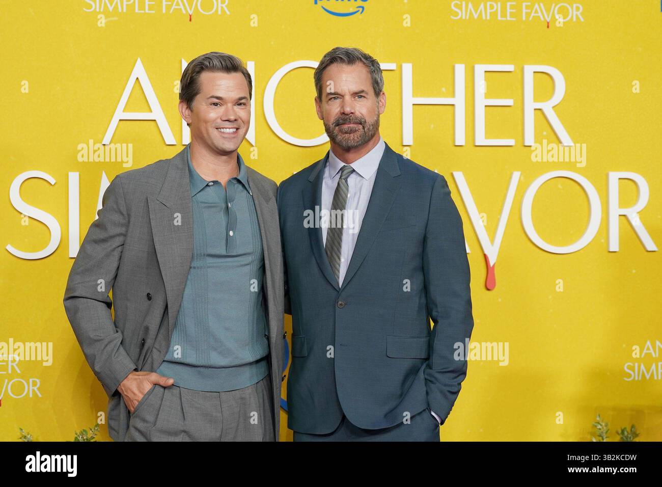 Ny. 27th Apr, 2025. Andrew Rannells, Tuc Watkins at arrivals for ...