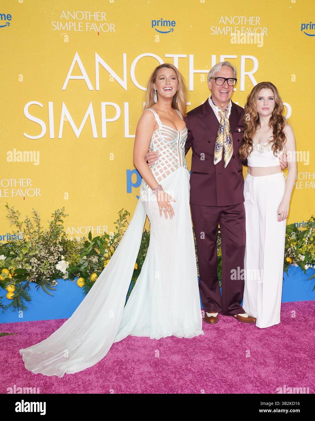 Ny. 27th Apr, 2025. Blake Lively, Paul Feig, Anna Kendrick at arrivals ...