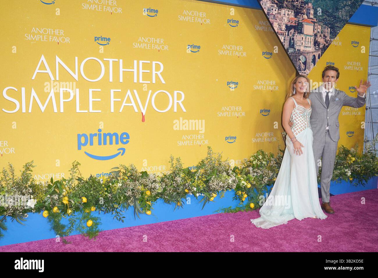 Ny. 27th Apr, 2025. Blake Lively, Ryan Reynolds at arrivals for ANOTHER SIMPLE FAVOR Premiere ...