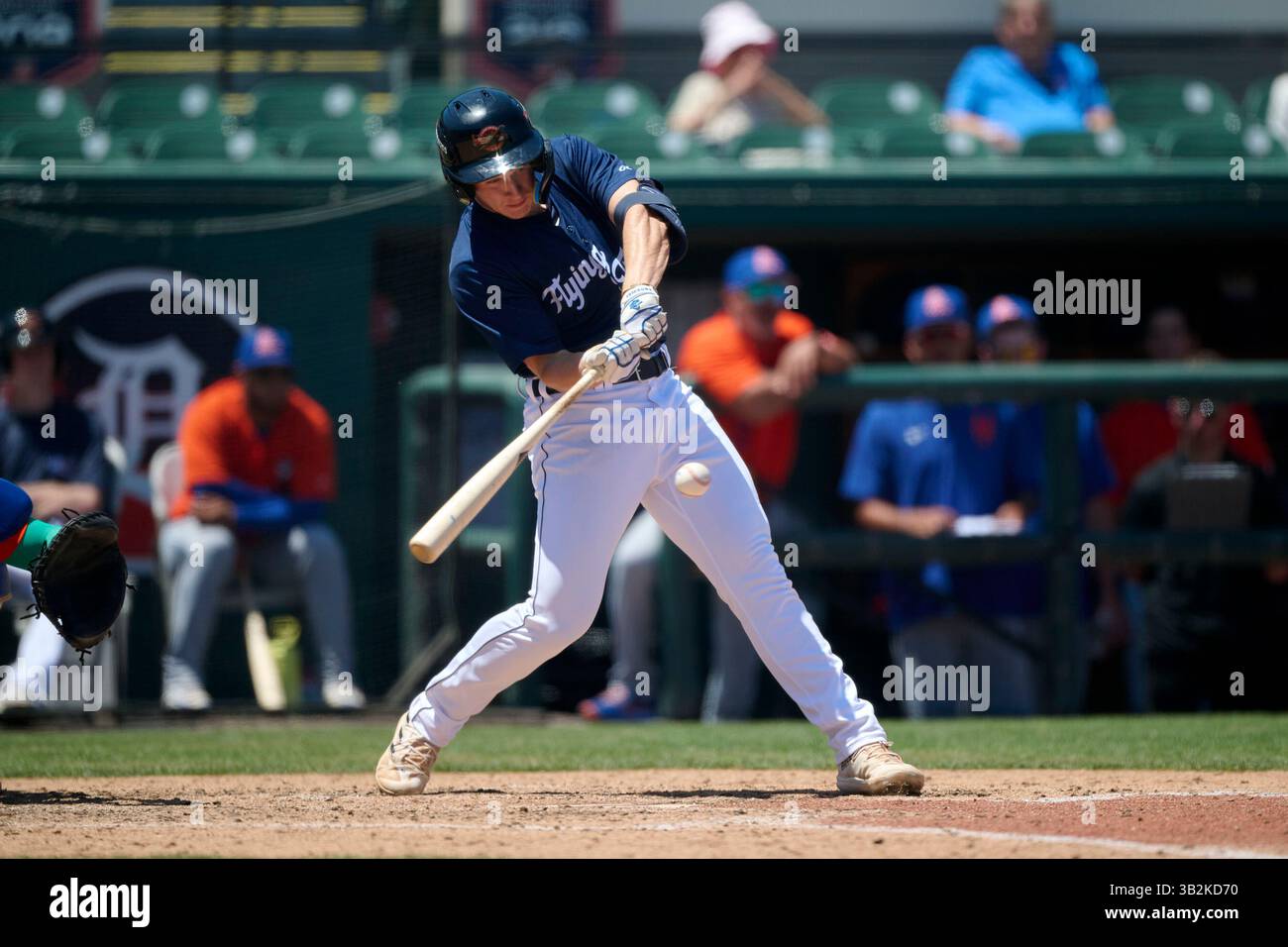 Lakeland Flying Tigers Carson Rucker (18) bats during an MiLB Florida ...