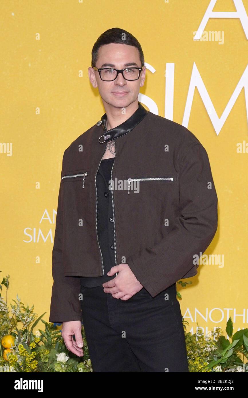 Ny. 27th Apr, 2025. Christian Siriano at arrivals for ANOTHER SIMPLE ...