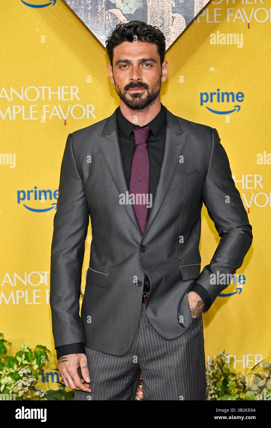 Michele Morrone attends the special screening of "Another Simple Favor ...