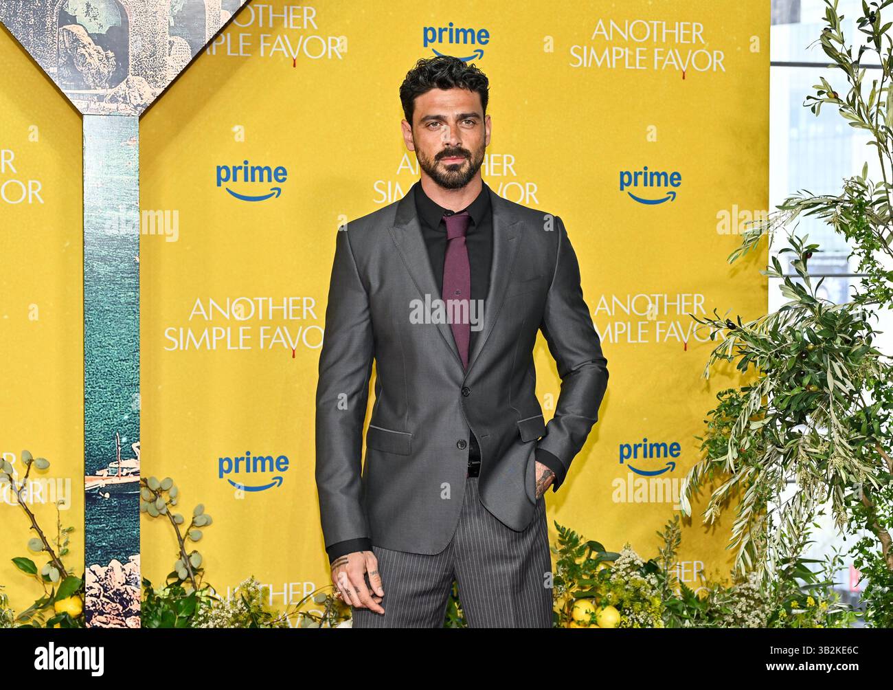 Michele Morrone attends the special screening of "Another Simple Favor ...