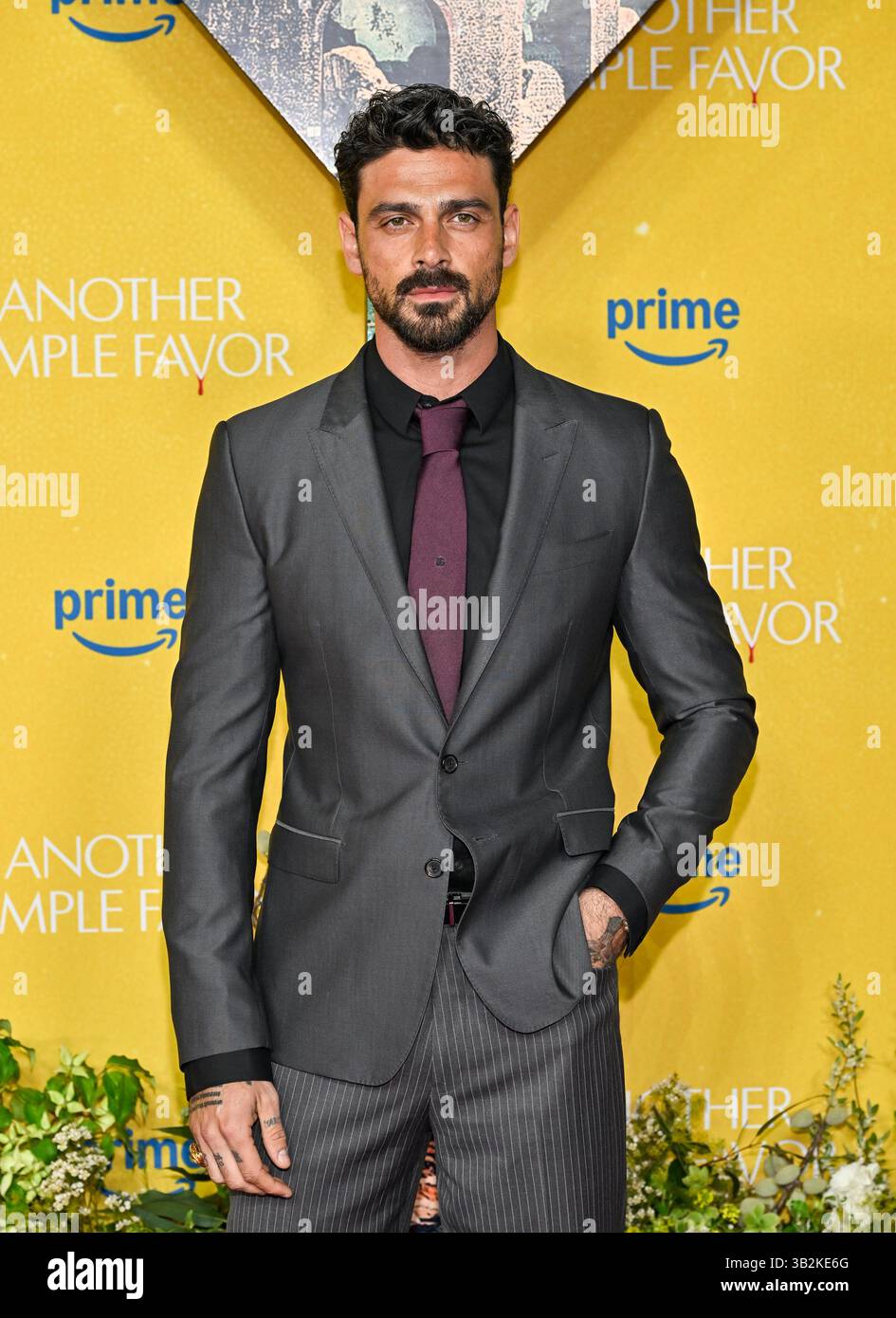 Michele Morrone attends the special screening of "Another Simple Favor ...