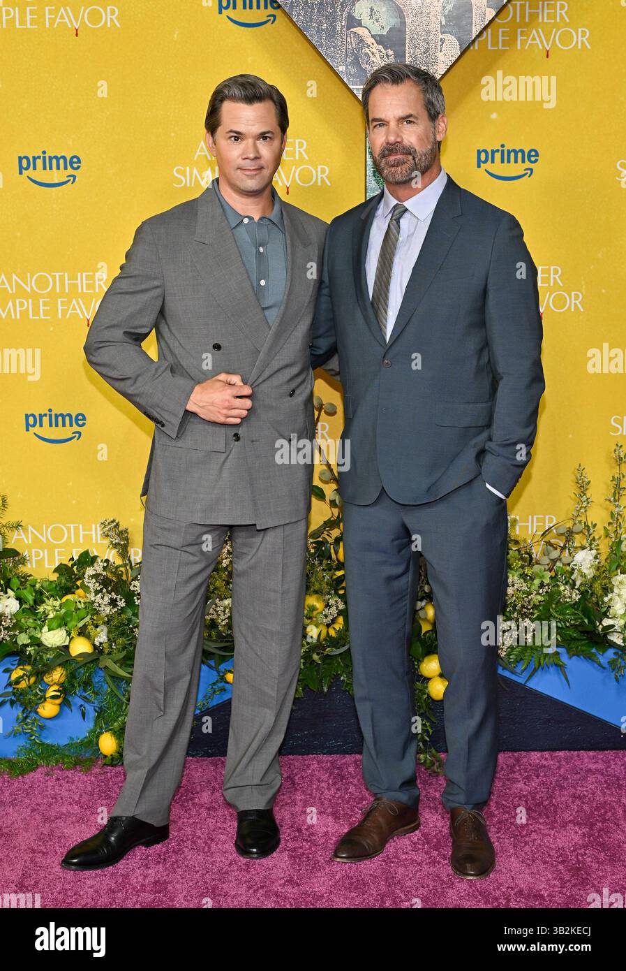 Andrew Rannells, left, and Tuc Watkins attend the special screening of ...