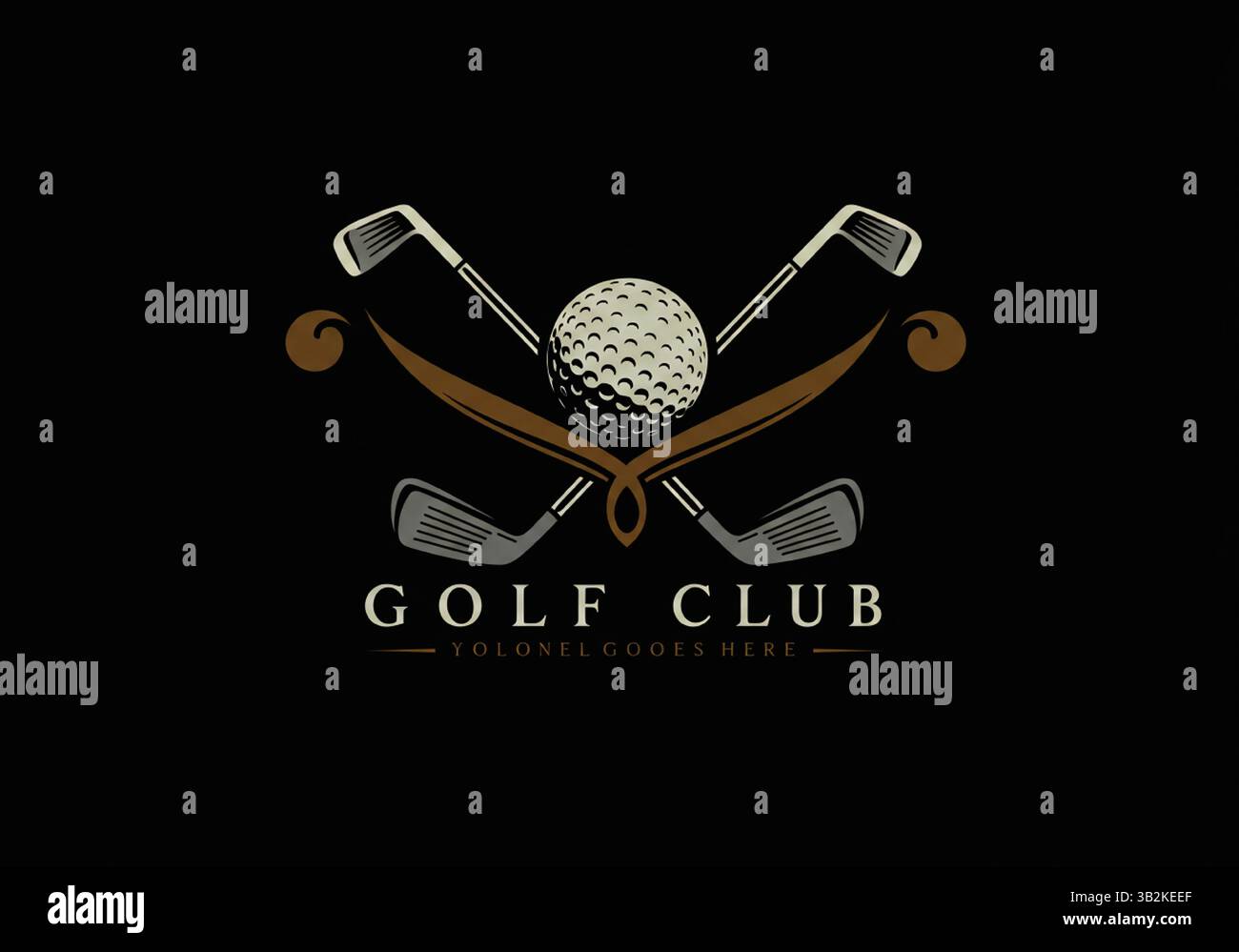 Golf logo artwork hi-res stock photography and images - Alamy